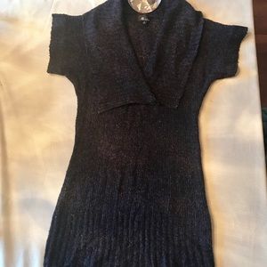 AB Studio | Sweaters | Tunic Length Short Sleeve Plum Sweater | Poshmark